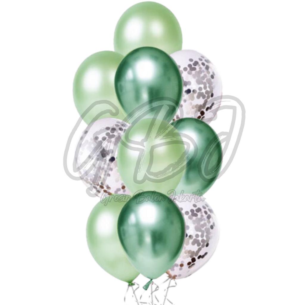Jual [PAKET MINI] - Classic Metalix Chrome - Dekorasi Balon Simple Set ...