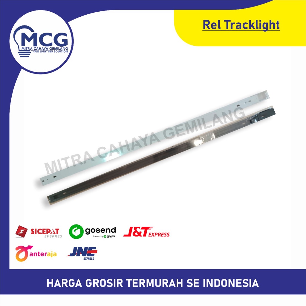 Jual RELL BUAT LAMPU TRACKLIGHT / TRACKBAR/ REEL TRACKLIGHT HIGH QUALITY 1 METER HITAM PUTIH ...