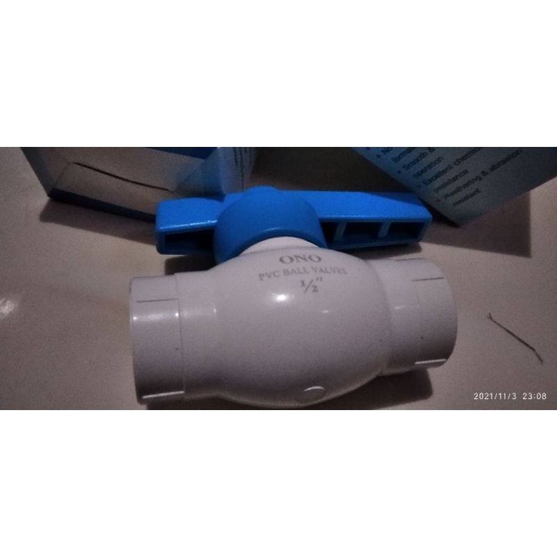 Jual Stop Kran New 1/2 Inch / Stop Kran Pipa Ballvalve PVC 1/2" ONO ...