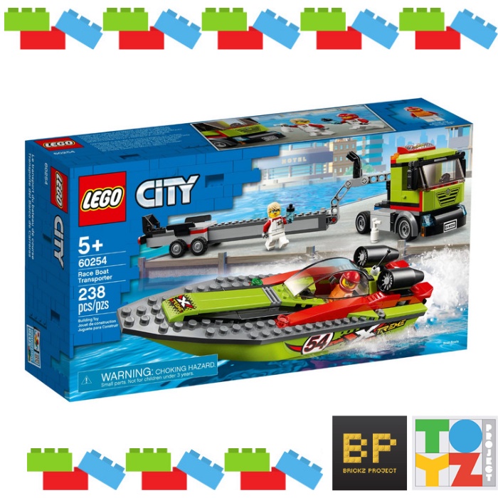 Jual Lego 60254 City Race Boat Transporter Original TP Bali | Shopee ...