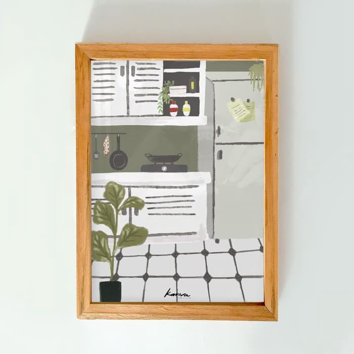 Jual Bright Kitchen A3 Art Prints (With Frame) | Shopee Indonesia