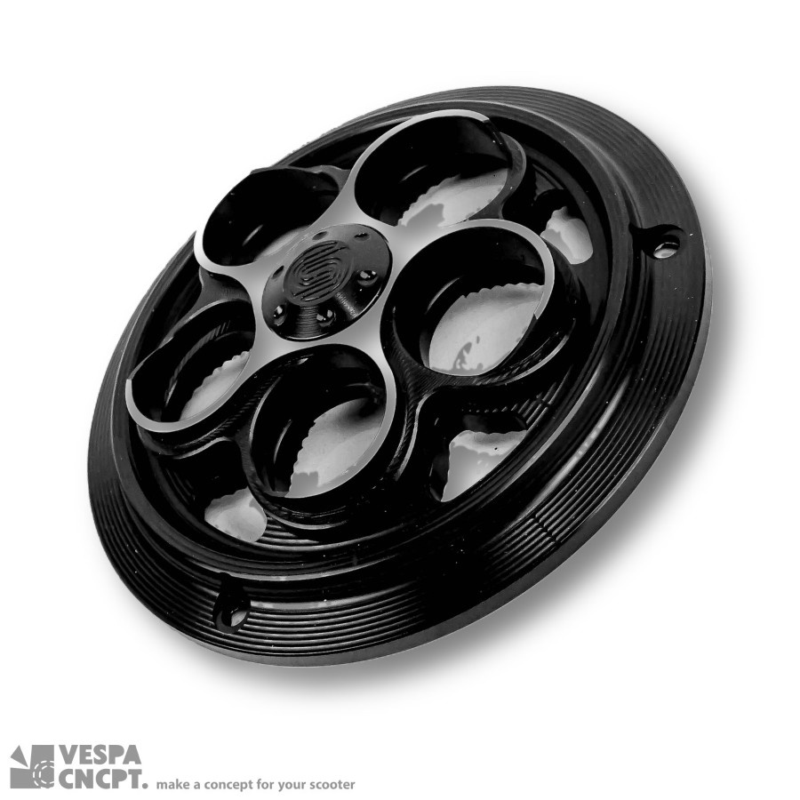 Jual Cover Fan Spinner Scarlet Round Silver Vespa Sprint Primavera Lx S ...