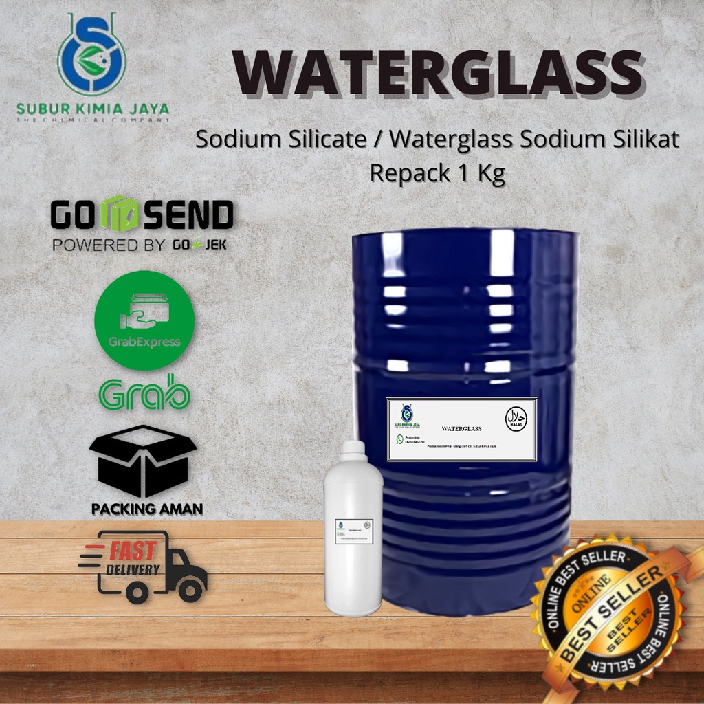 Jual Waterglass / Water glass / Sodium Silicate Kental 1 kg | Shopee ...