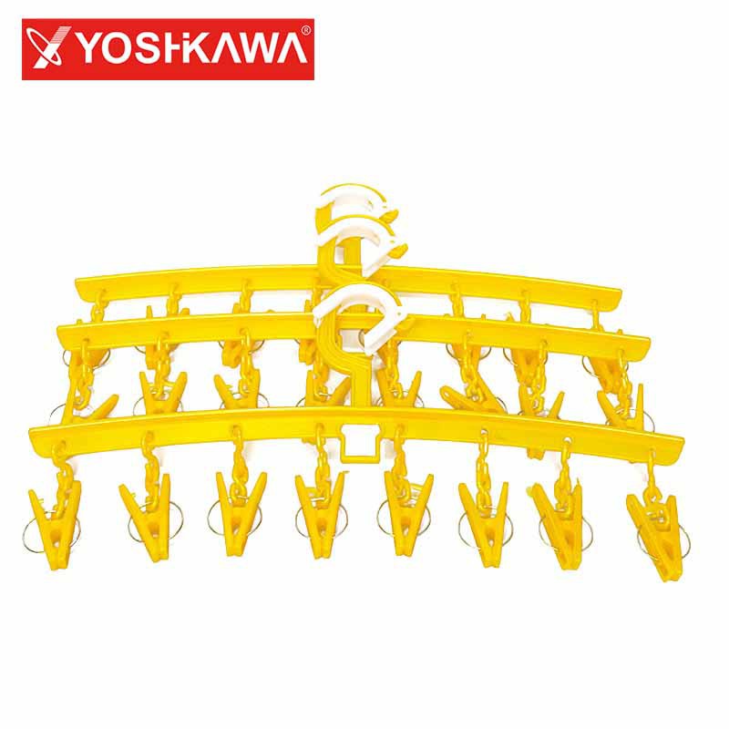 Jual YOSHIKAWA Gantungan Baju Capitan 3 PCS Hanger Laundry EVL-G-823 ...