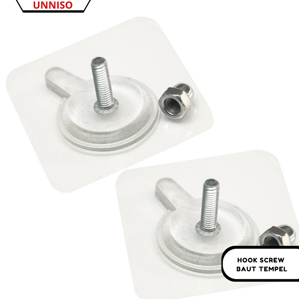 Jual UNNISO - Hook Screw Baut Tempel Gantungan Dinding Kait | Shopee ...