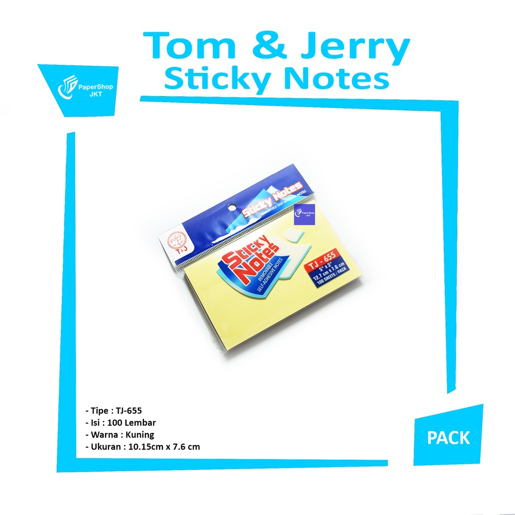 Jual TOM & JERRY Sticky Notes Kuning TJ-655 - Pad | Shopee Indonesia