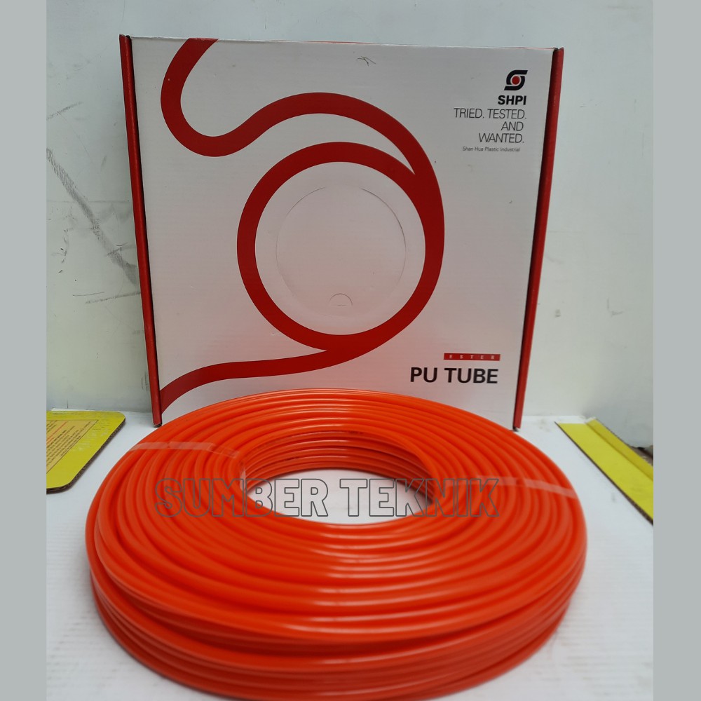 Jual SELANG PU TUBE POLYURETHANE MERK SHPI / ROLL WARNA ORANGE | Shopee Indonesia