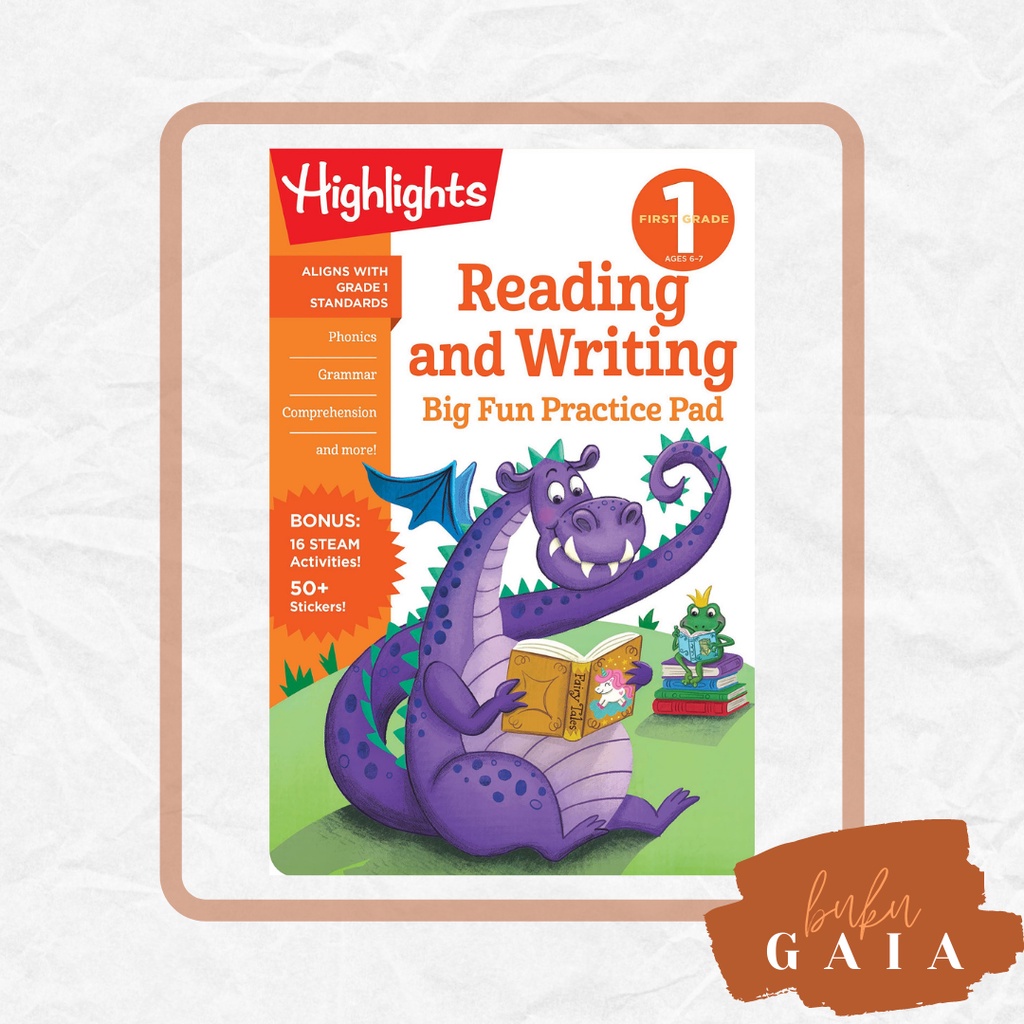 Jual Highlight Reading & Writing First Grade (Big Fun Practice Pad ...