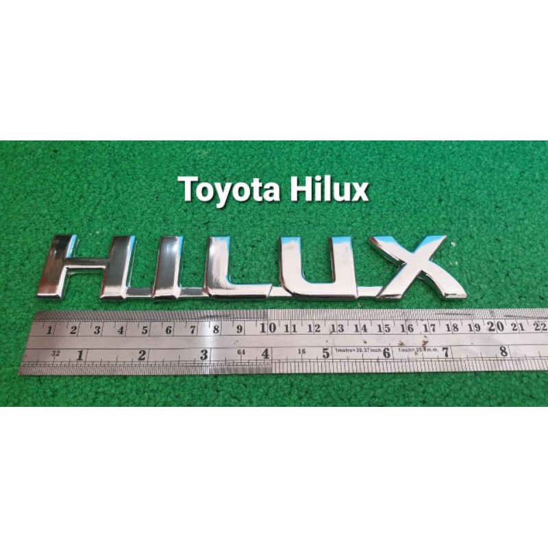 Jual emblem atau logo tulisan HILUX untuk toyota hilux 2012 | Shopee ...