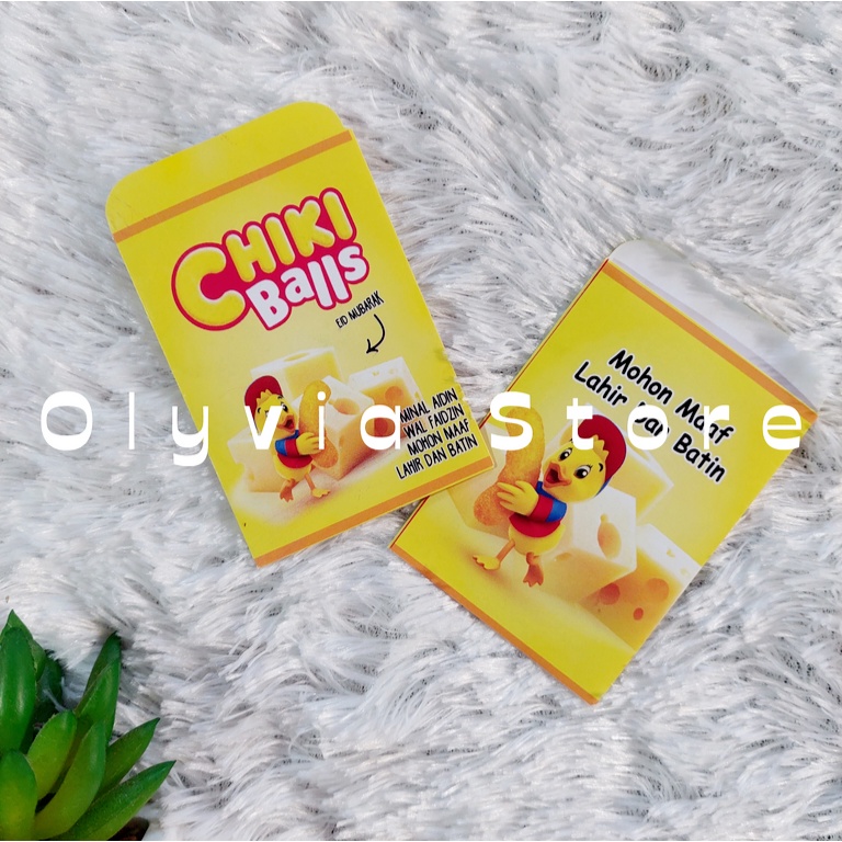 Jual ISI 10 Amplop lebaran unik motif snack jajan minuman kertas glossy ...