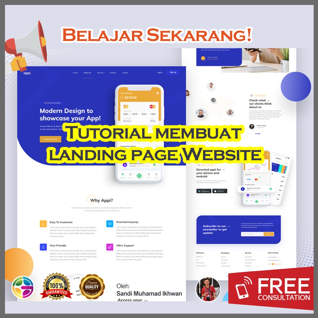 Jual Tutorial membuat landing page design menggunakan figma | Shopee ... Jual Tutorial membuat landing page design menggunakan figma | Shopee ...