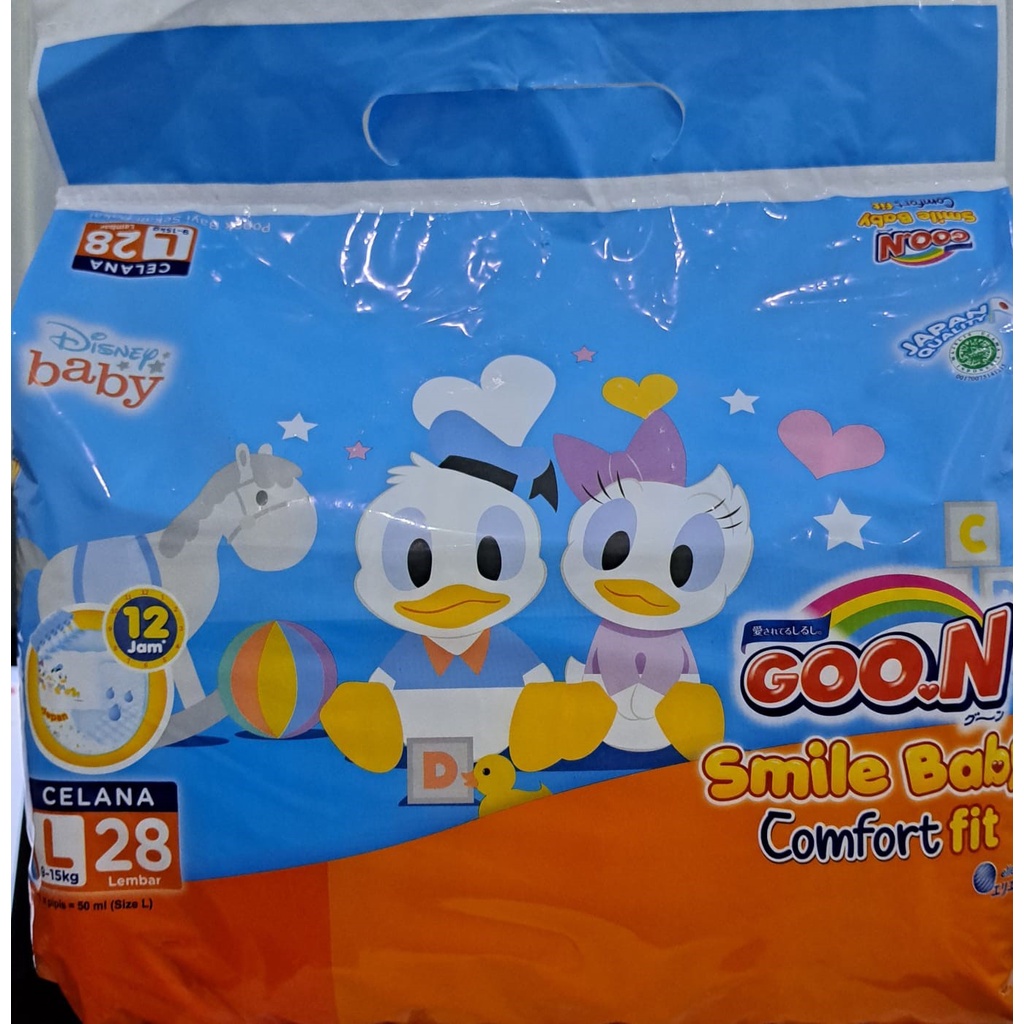 Jual GOON Smile Baby COMFORT FIT Diapers Ukuran S32 M30 L28 XL26 | Shopee Indonesia