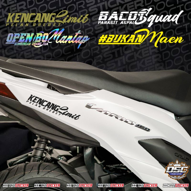 Jual STICKER VARIASI MOTOR KATA KATA VIRAL (COD) | Shopee Indonesia