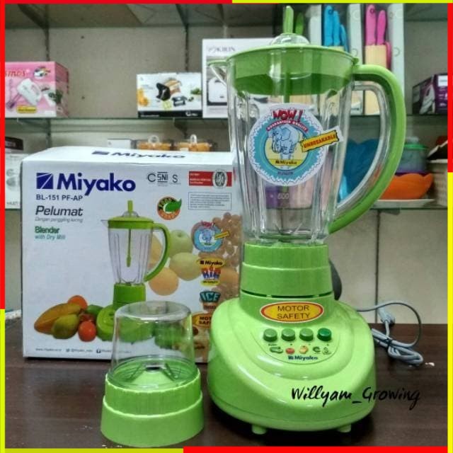 Jual BLENDER MIYAKO PLASTIK BL151PF/AP 2IN1 1.5 LITER BLENDER BLANDER ...