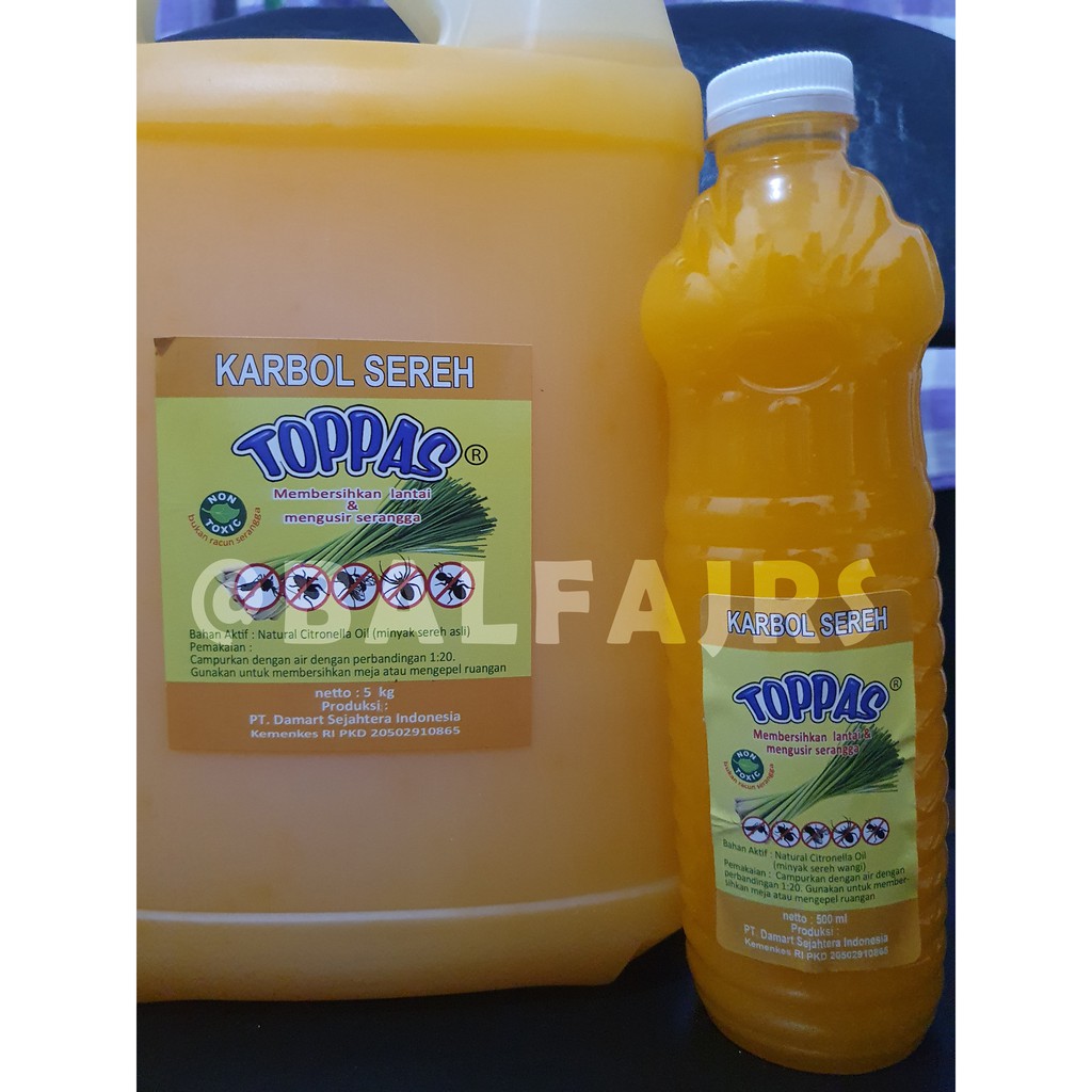 Jual TOPPAS Sabun Karbol Jerigen 5 liter | Shopee Indonesia