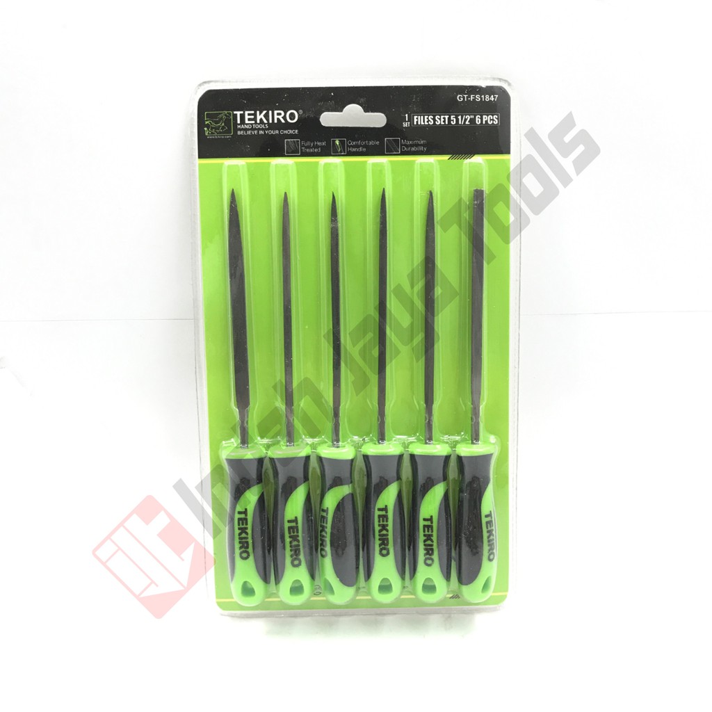 Jual TEKIRO GT-FS1847 Kikir Mini 5.5 Inch Set 6 Pcs - Kikir Besi Kayu ...