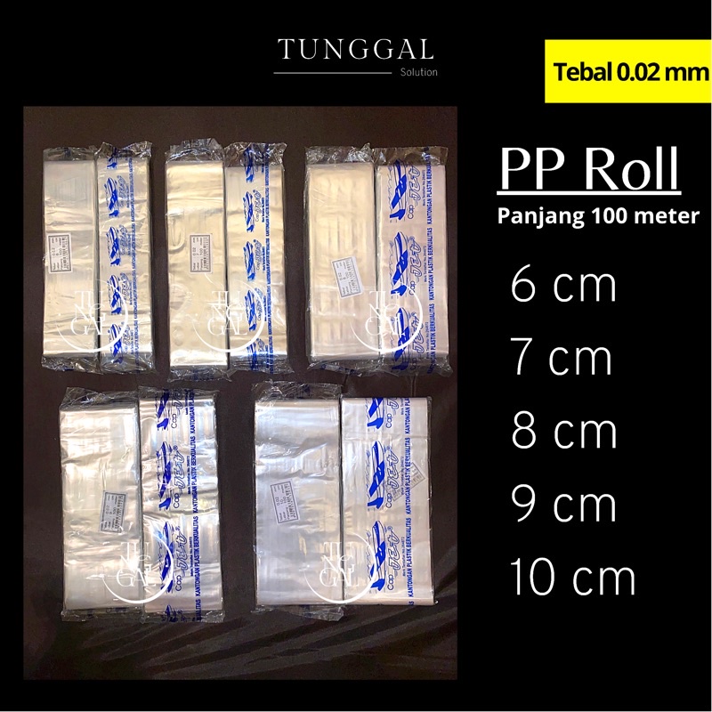 Jual Plastik PP Roll Cap Jet - panjang 100 meter, tebal 0.02 mm ...