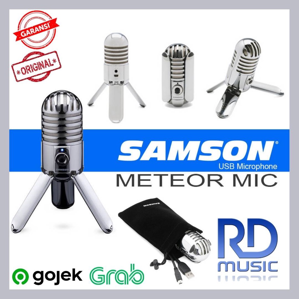Jual Samson Meteor Mic USB Studio Condenser Microphone | Shopee Indonesia