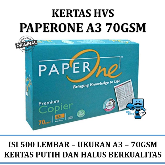 Jual Kertas A3 HVS Paper One 70 Gram HVS A3 Paper 500 Lembar | Shopee Indonesia