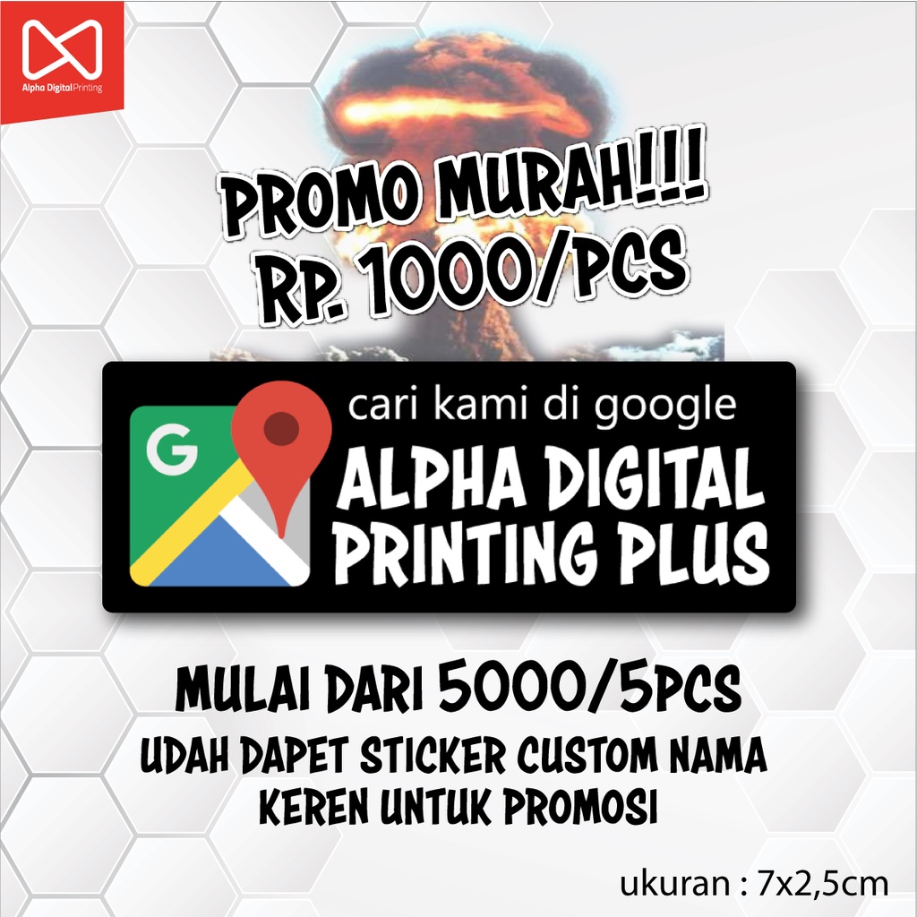 Jual Sticker hologram google maps custom nama lokasi | Shopee Indonesia