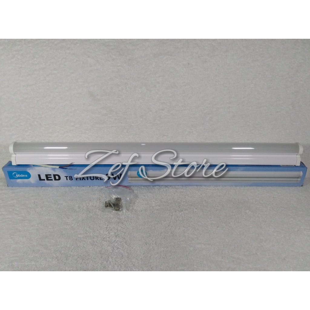 Jual [ORIGINAL RESMI] Midea Lampu TL LED T8 Batten 9W with Fixture ...