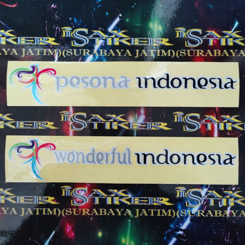 Jual stiker pesona wonderful Indonesia panjang 20cm | Shopee Indonesia