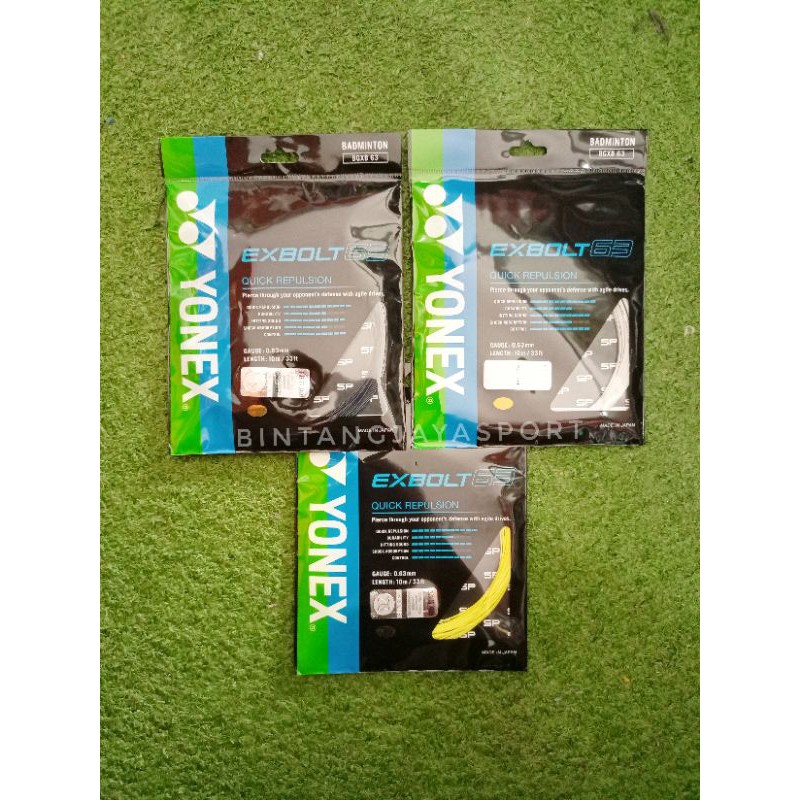 Jual SENAR BADMINTON YONEX EXBOLT 63 Original | Shopee Indonesia