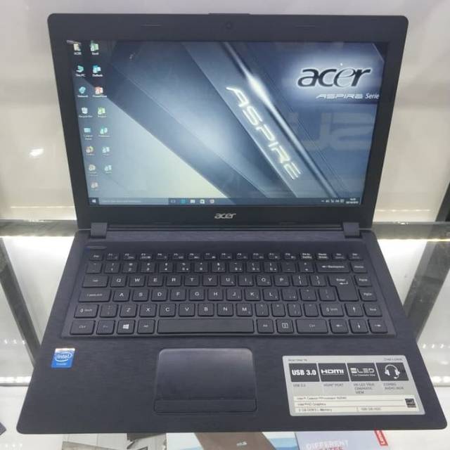 Jual Laptop Acer One 14 Black Dualcore/2GB/500GB/WIN10 | Shopee Indonesia