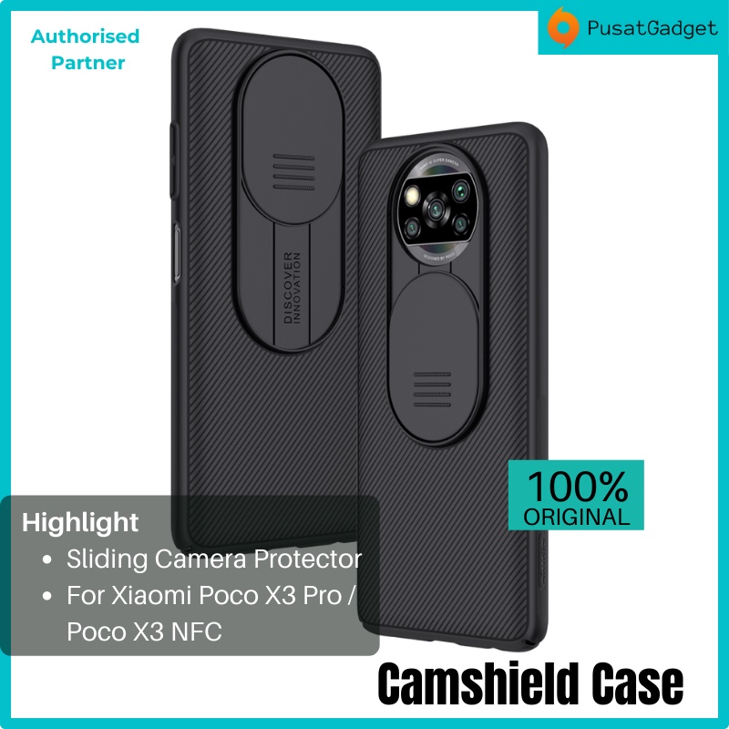 Jual Case Xiaomi Poco X3 NFC / Poco X3 Pro CAMSHIELD Slide Camera Cover Casing | Shopee Indonesia