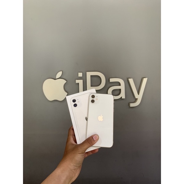 Jual iPay-iPhone 11 128Gb white Ex Resmi Indonesia | Shopee Indonesia
