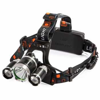 Jual Senter Lampu Kepala Camping Caving Hutan Headlamp Headlight 3 LED ...
