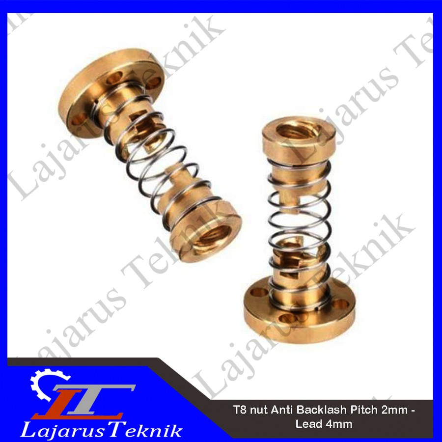 Jual T8 - 4Start Antibacklash Nut Leadscrew / Nut Lead Screw Anti ...