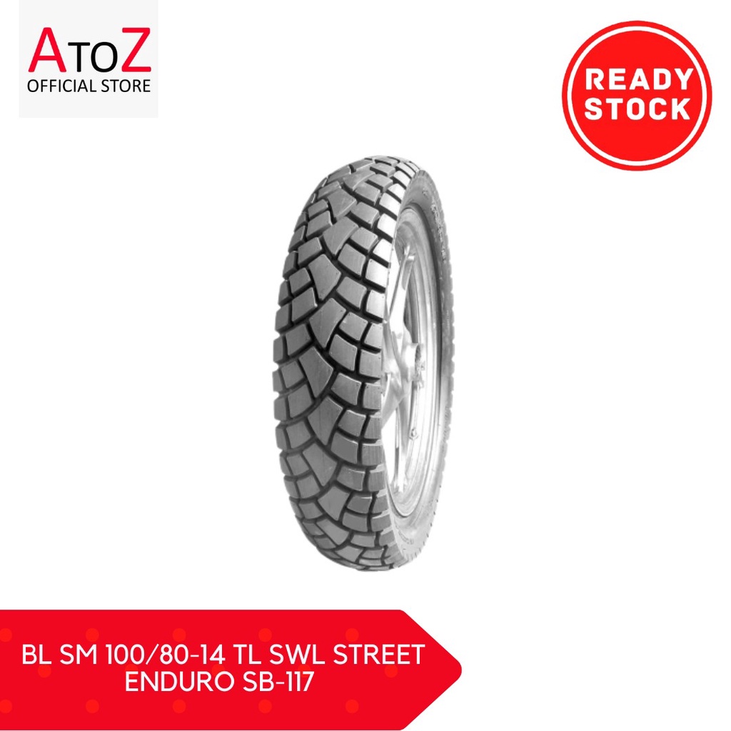Jual BAN LUAR MOTOR 100/80-14 TUBELESS SWALLOW STREET ENDURO SB-117 | Shopee Indonesia