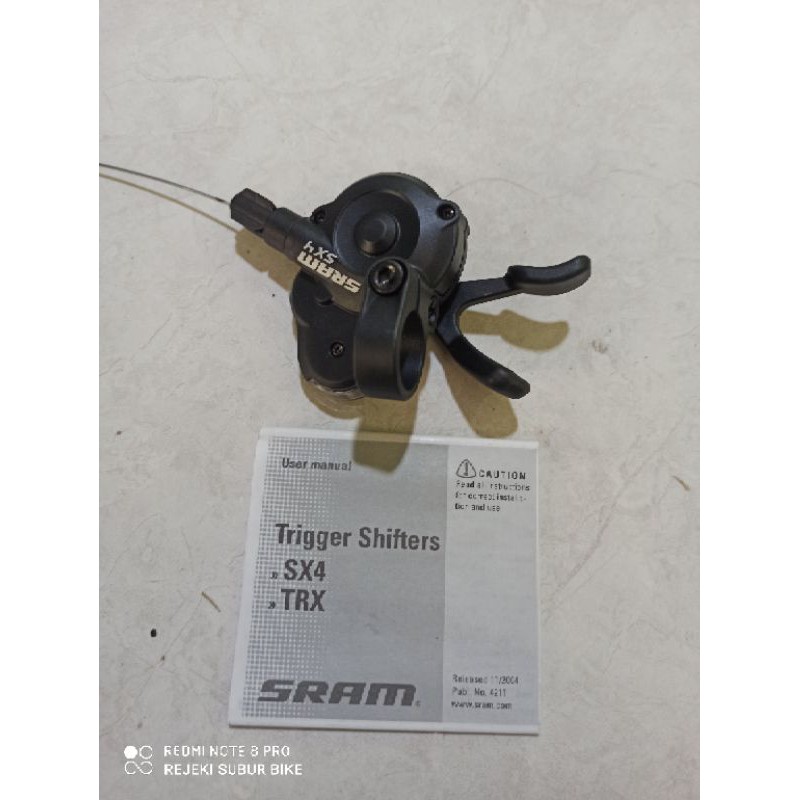 Jual shifter 7 speed kanan saja SRAM SX4 hitam original | Shopee Indonesia