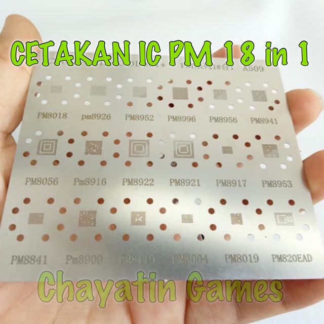 Jual Cetakan IC HP - Ponsel Type PM 18 in 1 - Plat Cetakan IC HP 18 in ...