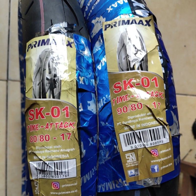 Jual ban primaax sk 01 velg ring 17 uk 90/80 dan 80/80 sepasang medium compond | Shopee Indonesia