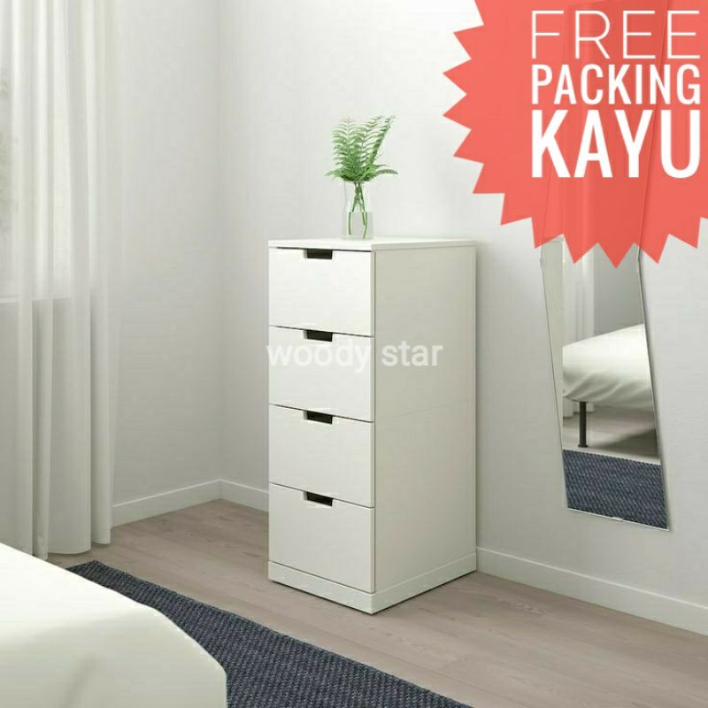 Jual NK41 Meja drawer 4 laci meja nakas rias minimalis moderen meja ...