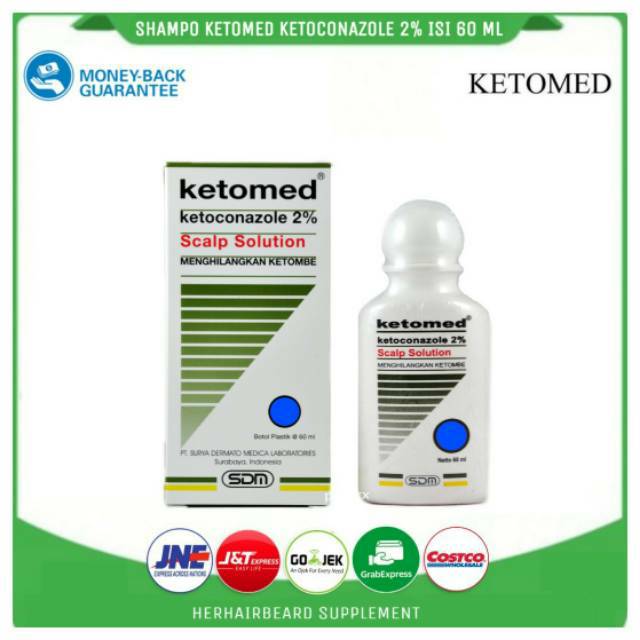 Jual shampo ketomed 60 ml - perawatan rambut karena jamur - shampo ...