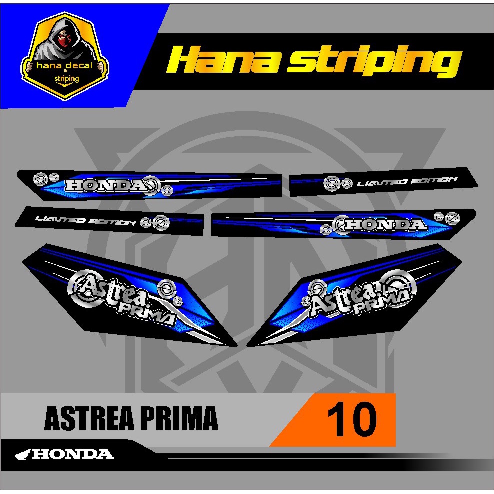 Jual Stiker Striping Variasi Motor Astrea Prima custom desain HN 10 ...