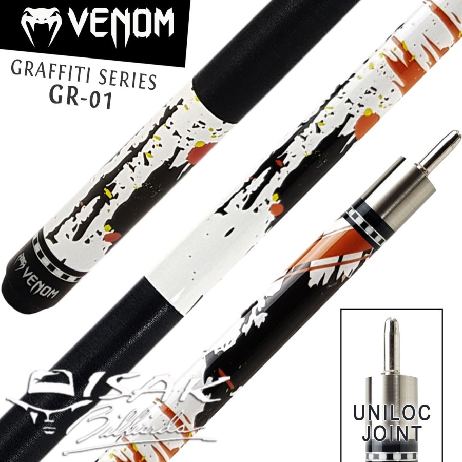 Jual Venom Pool Cue GR-01 - Graffiti Uniloc Series Billiard Stick ...
