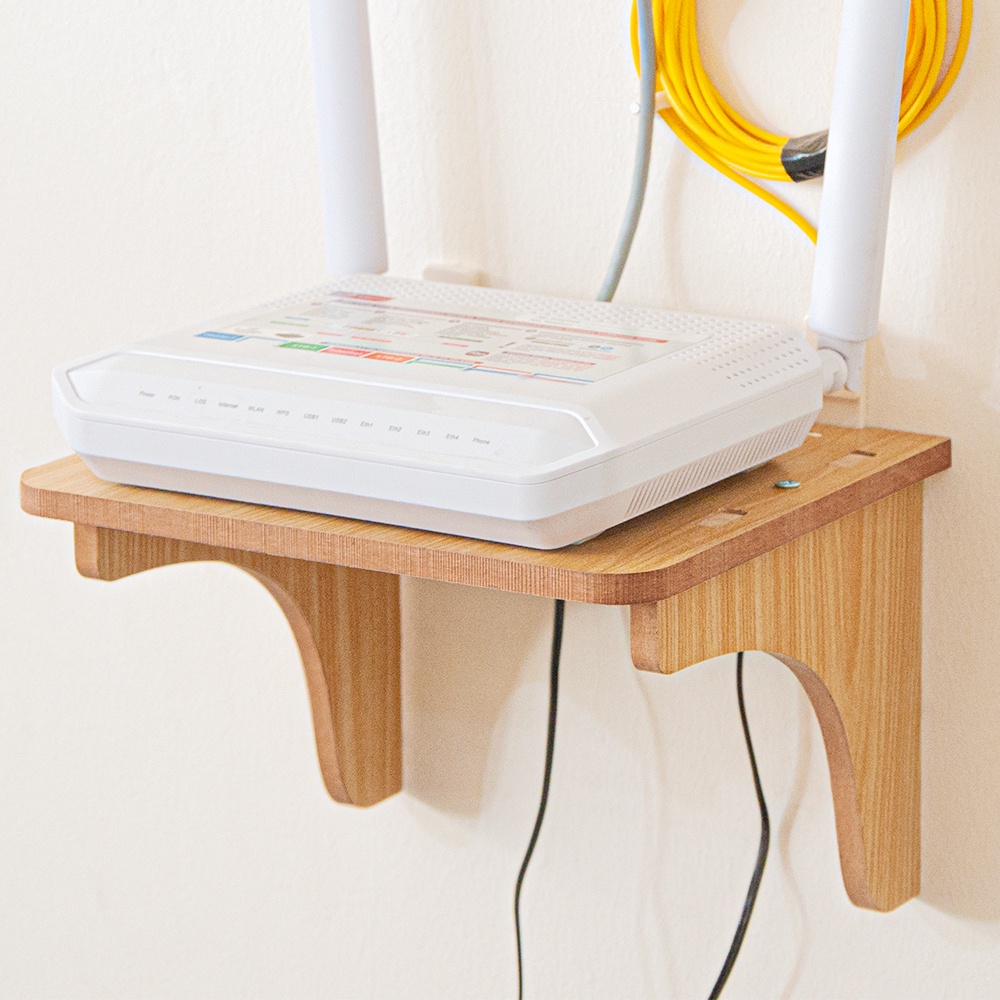Jual Rak Ambalan Gantung Dinding Modem/Wifi Decoder Serbaguna Minimalis ...