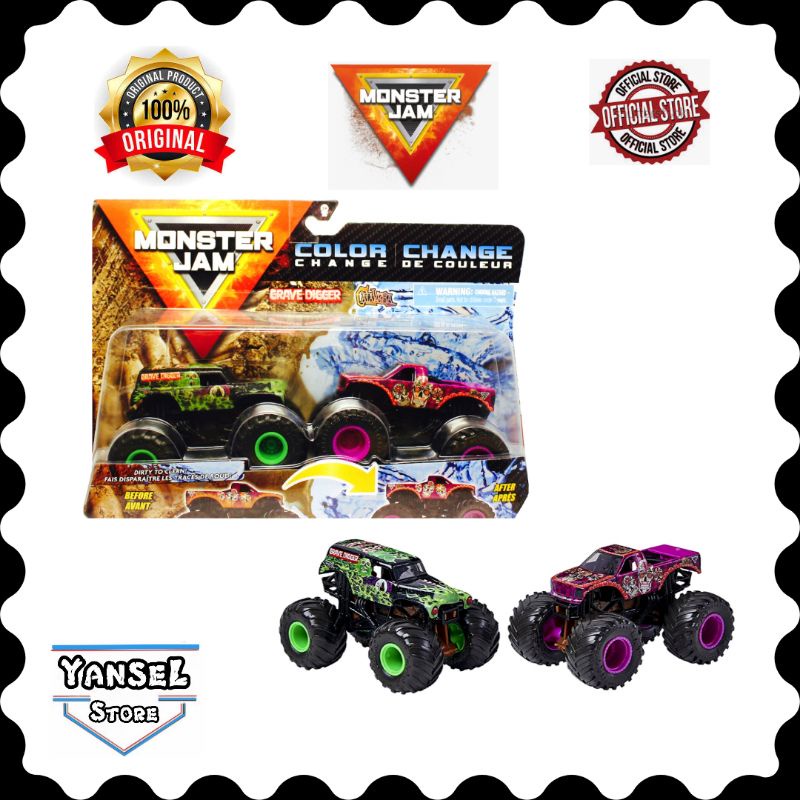 Jual Monster Jam Color Change Dragon vs Thunder Bus | Shopee Indonesia