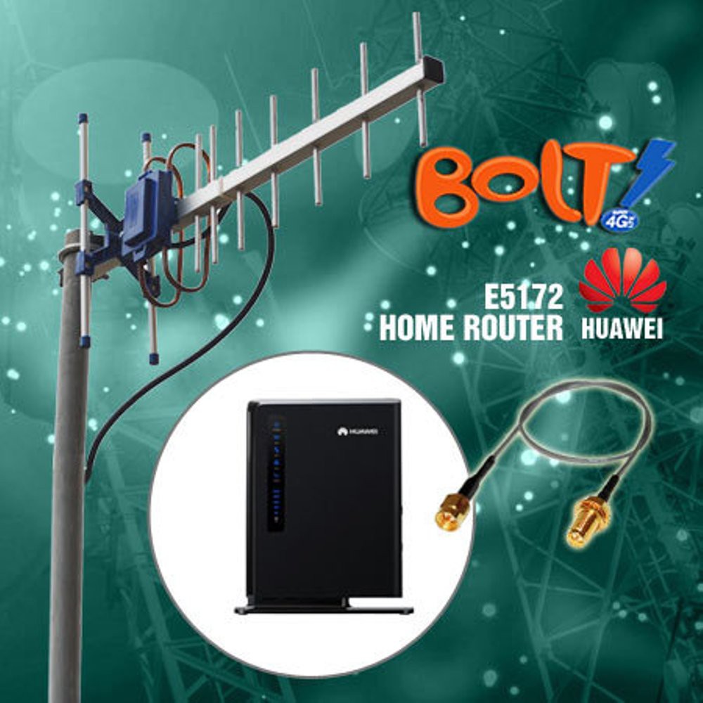 Jual Antena Modem BOLT Huawei E5172 With Yagi TXR145 + Pigtail | Shopee ...