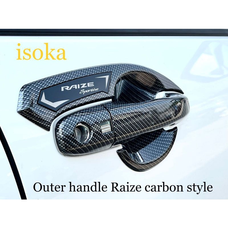 Jual OUTER HANDLE MOBIL TOYOTA RAIZE/ROCKY CARBON FERRARI VARIASI ...