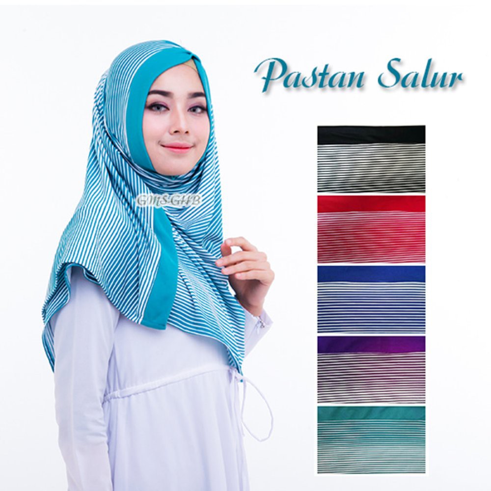 Jual Pashmina Instant Salur | Shopee Indonesia
