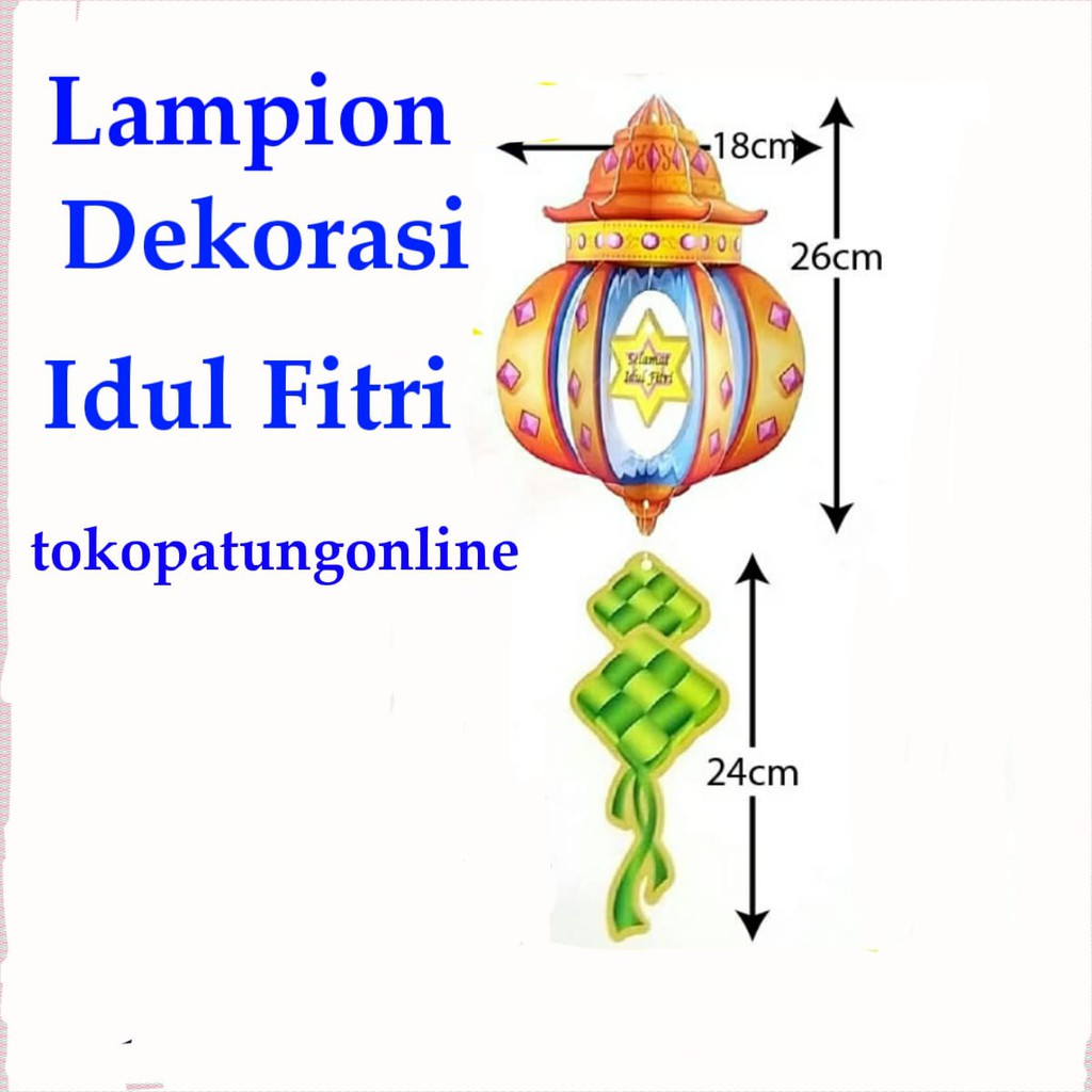 Jual Lampion Hiasan Idul Fitri Lebaran 21AB | Shopee Indonesia