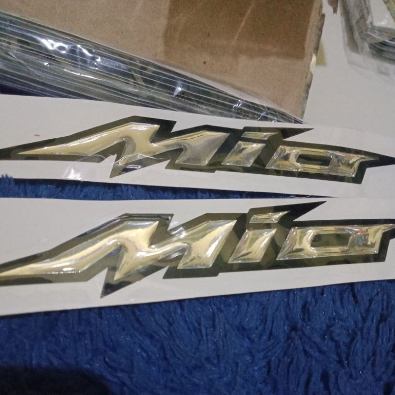 Jual Stiker emblem timbul logo yamaha Mio Chrome Silver | Shopee Indonesia