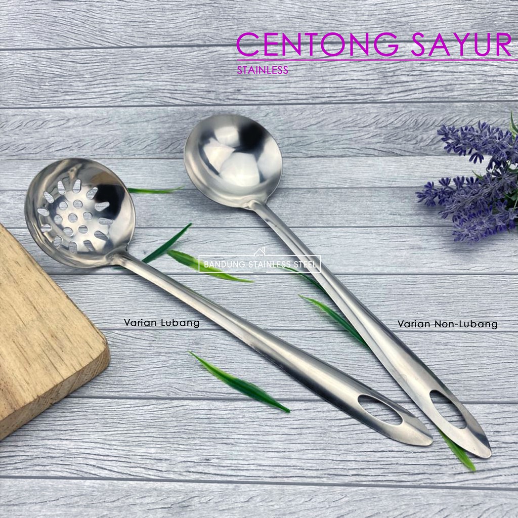 Jual Centong sayur sendok kuah soup sup ladle tebal stainless 30cm ...