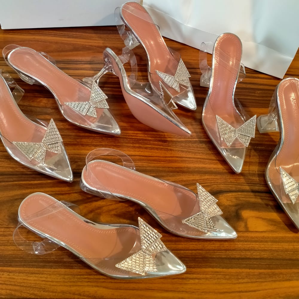 Jual Heels kaca Transparan Amn03 heels 4 , 7 , 2cm | Shopee Indonesia