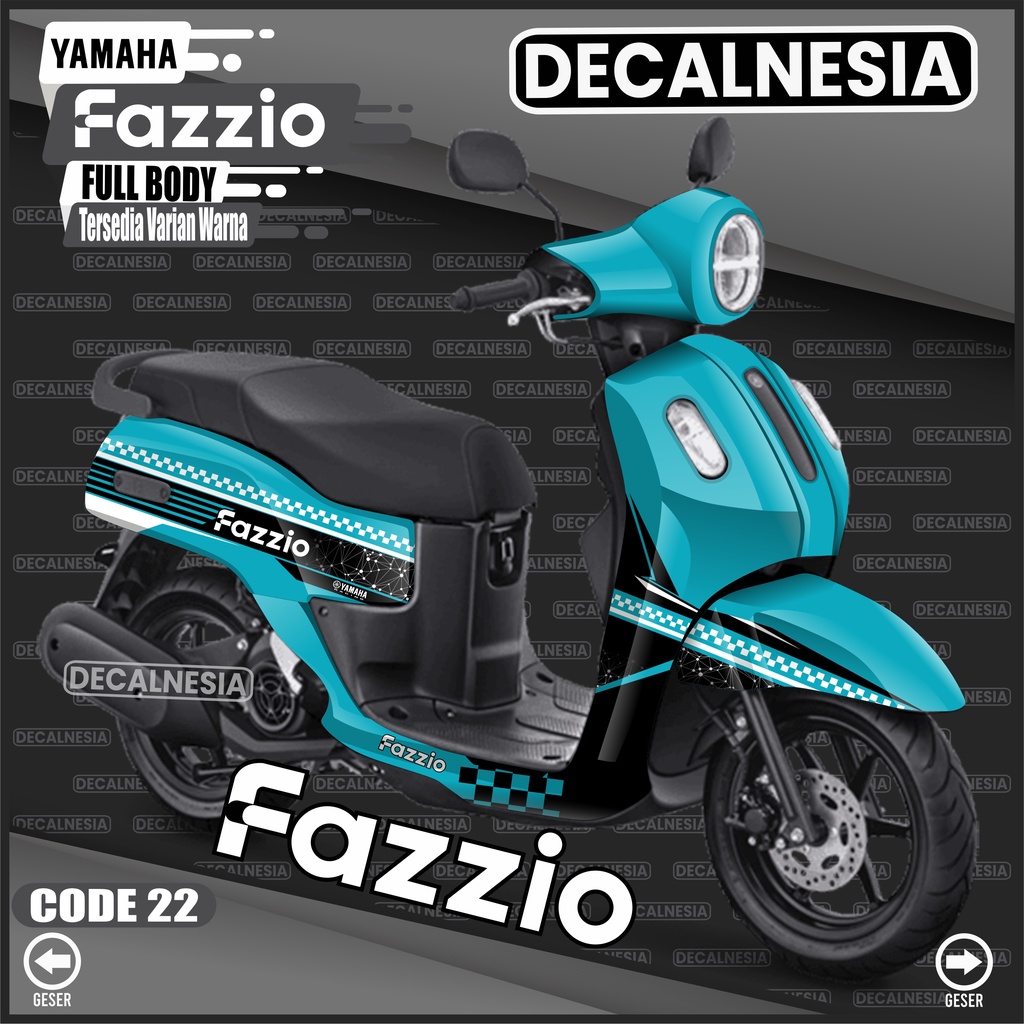 Jual Decal Fazzio New Full Body Stiker Motor 2022 Yamaha Sticker ...